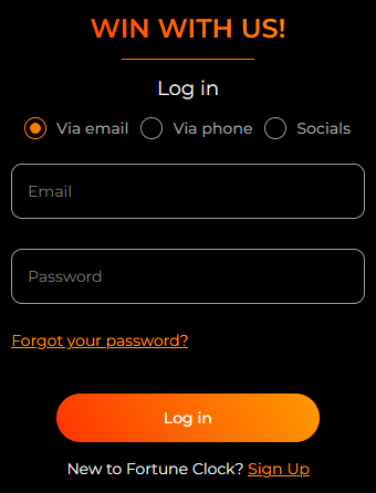 Fortune Clock Casino Login